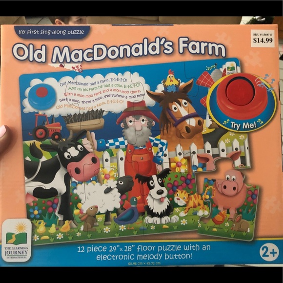 Other | Old Macdonald Musical Puzzle | Poshmark